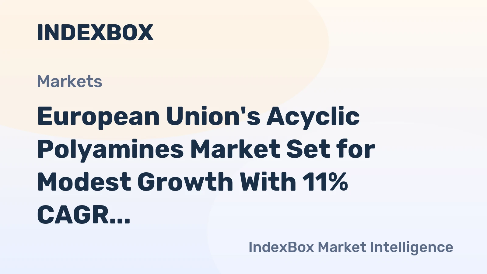 European Union's Acyclic Polyamines Market Set for Modest Growth With 11% CAGR Through 2035