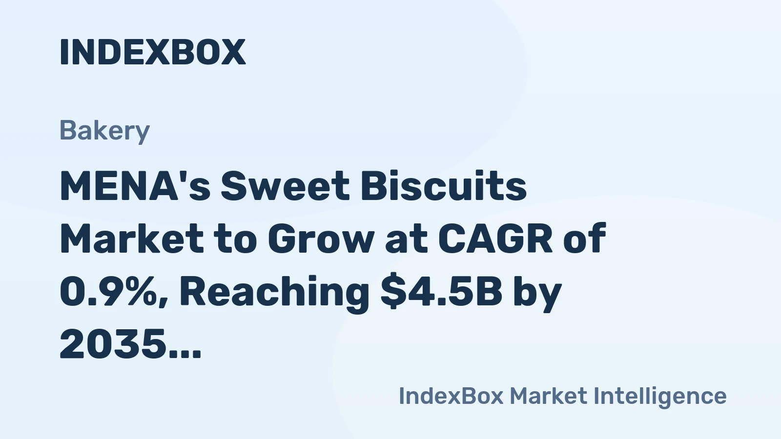 MENA's Sweet Biscuits Market to Grow at CAGR of 0.9%, Reaching $4.5B by 2035