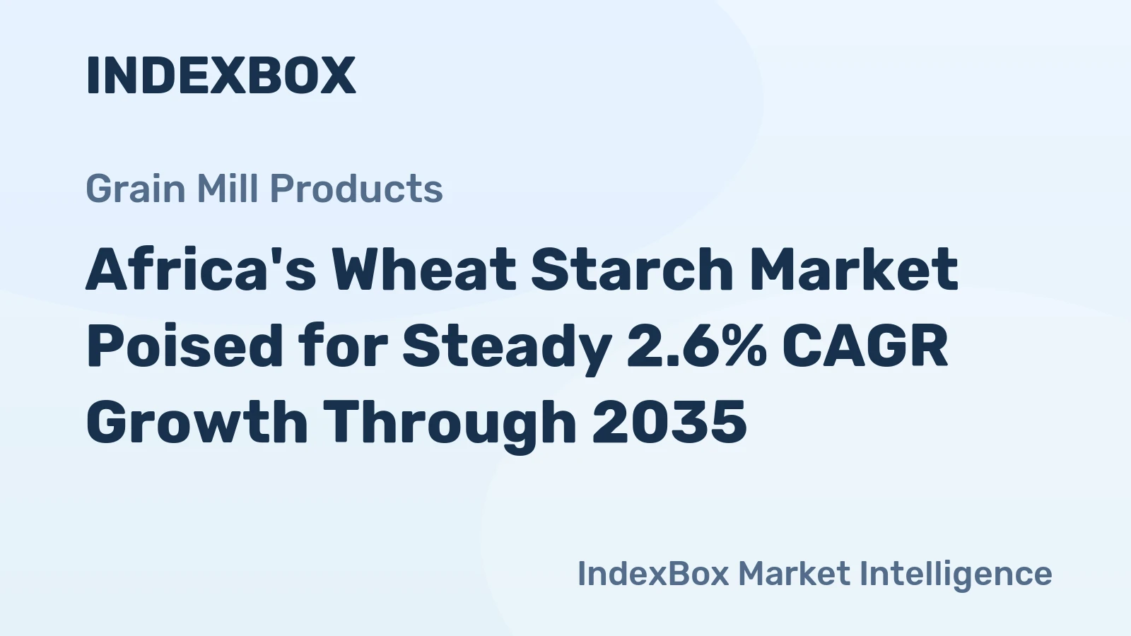 Africa's Wheat Starch Market Poised for Steady 2.6% CAGR Growth Through 2035