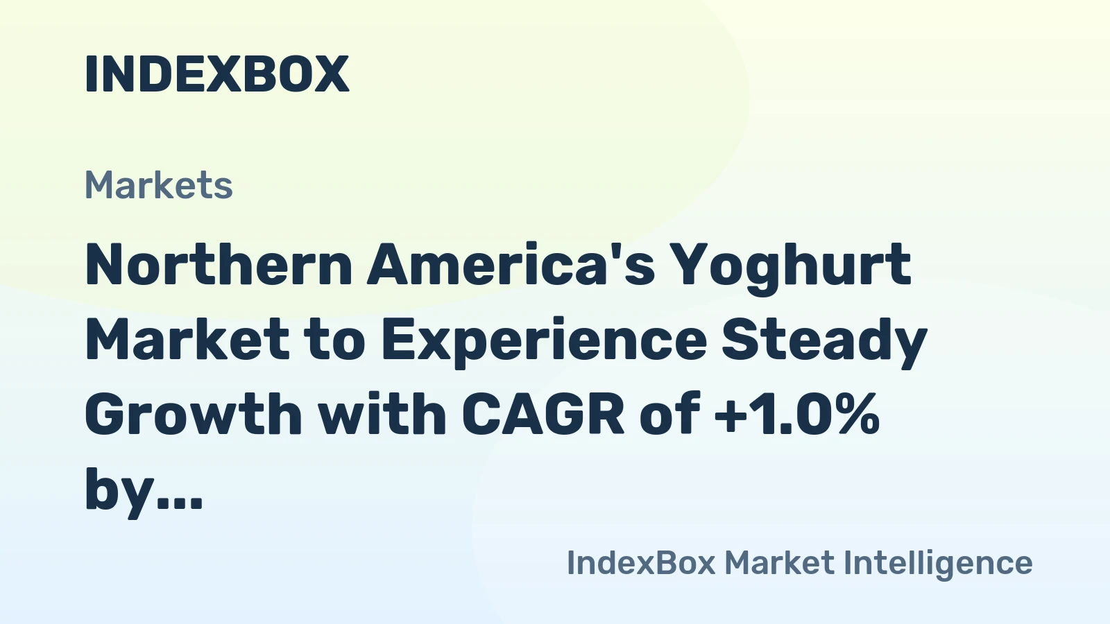 Northern America's Yoghurt Market to Experience Steady Growth with CAGR of +1.0% by 2035