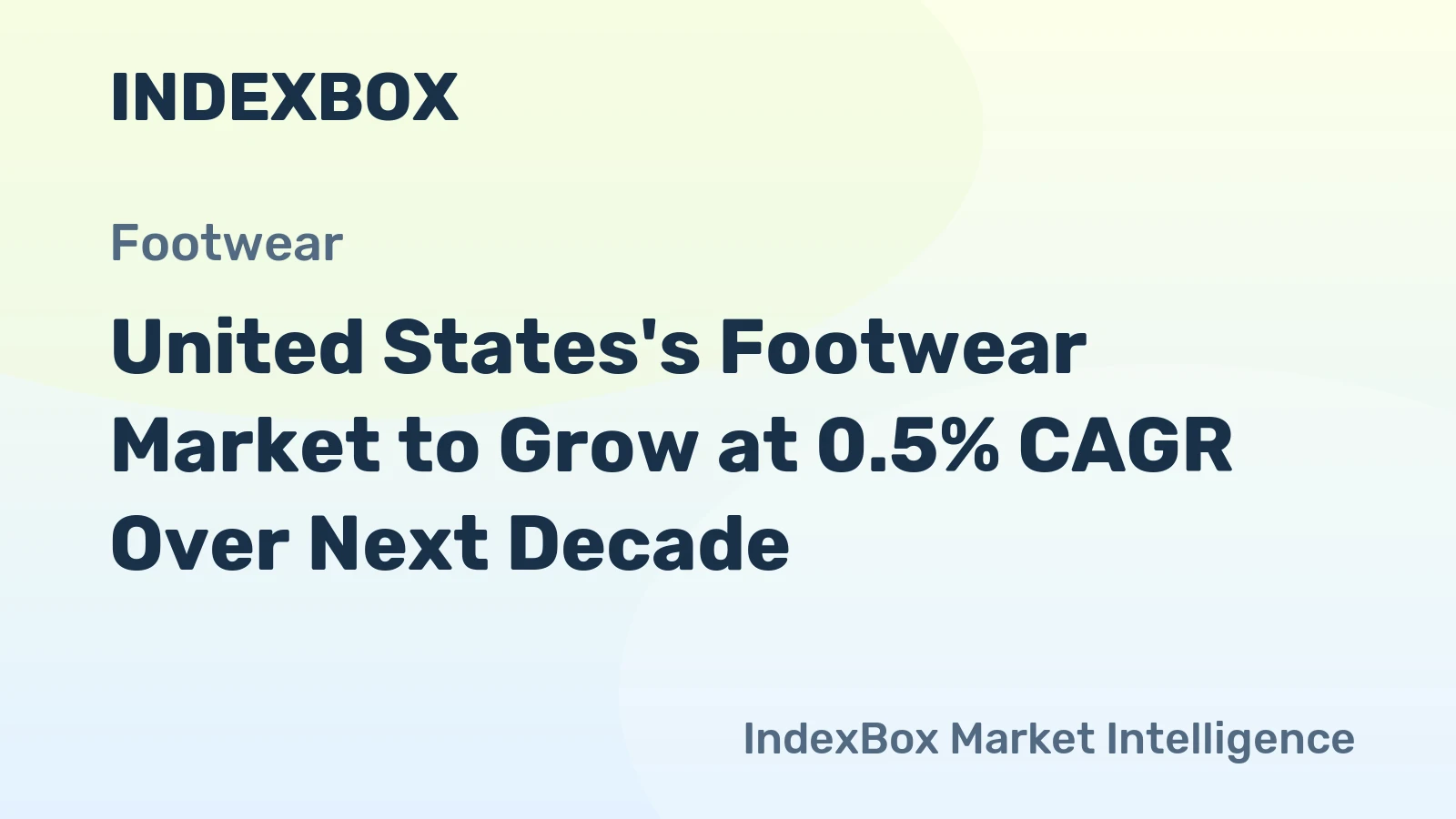 United States's Footwear Market to Grow at 0.5% CAGR Over Next Decade