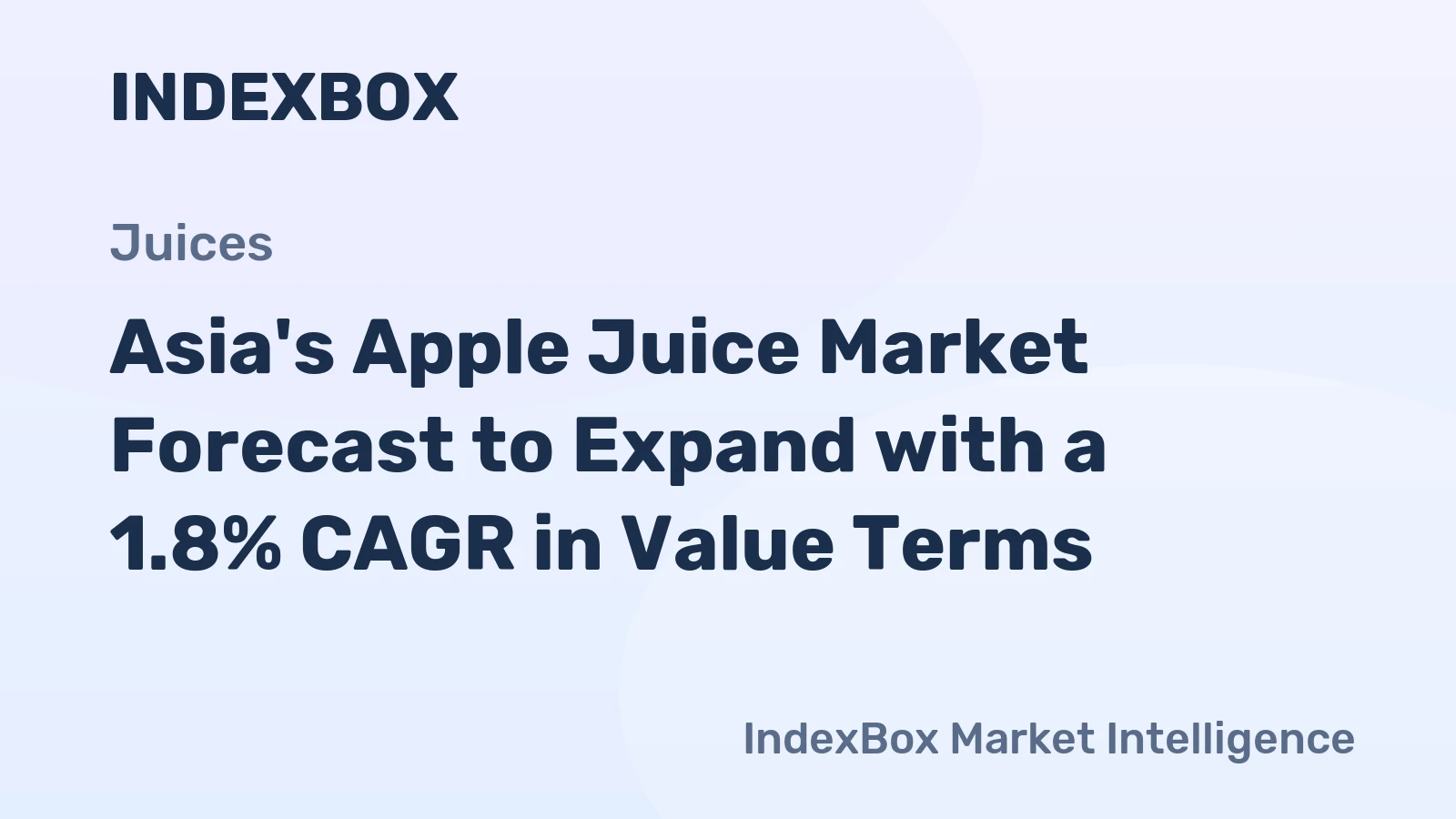 Asia's Apple Juice Market Forecast to Expand with a 1.8% CAGR in Value Terms