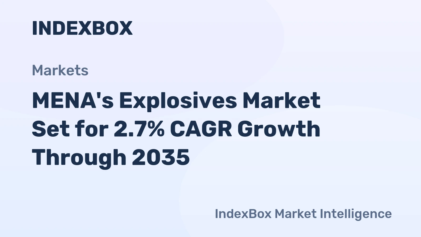 MENA's Explosives Market Set for 2.7% CAGR Growth Through 2035