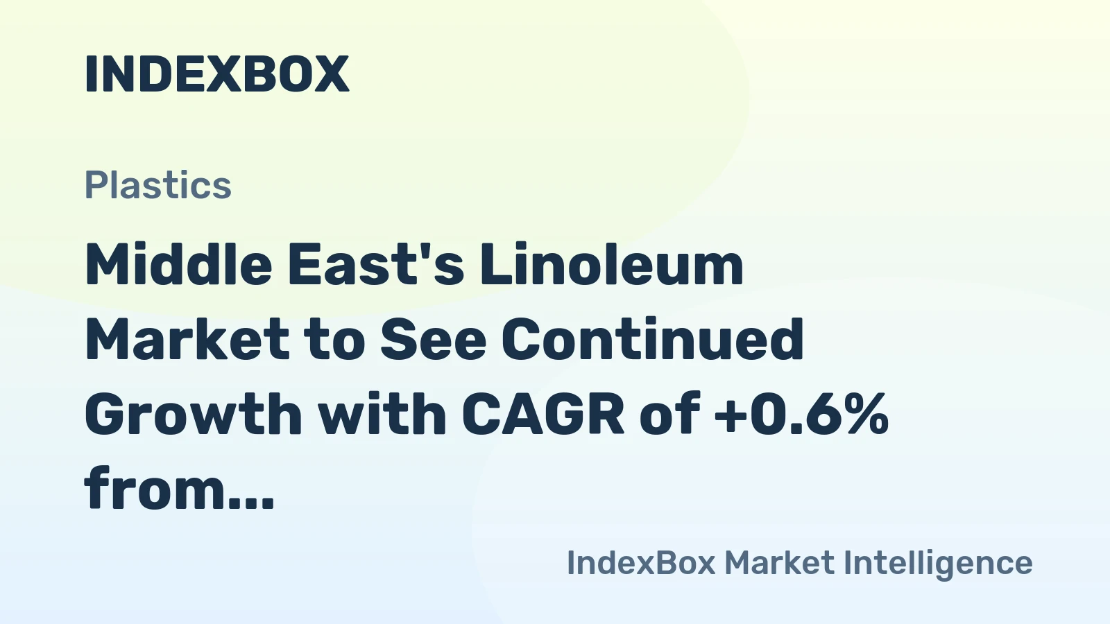 Middle East's Linoleum Market to See Continued Growth with CAGR of +0.6% from 2024 to 2035