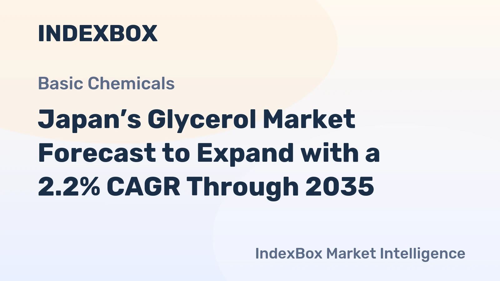 Japan’s Glycerol Market Forecast to Expand with a 2.2% CAGR Through 2035