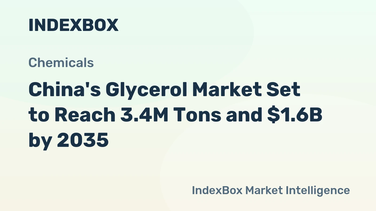 China's Glycerol Market Set to Reach 3.4M Tons and $1.6B by 2035