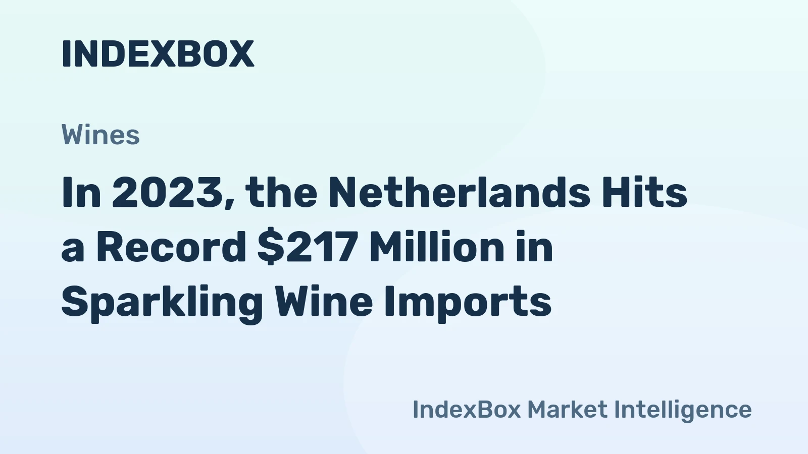 In 2023, the Netherlands Hits a Record $217 Million in Sparkling Wine Imports