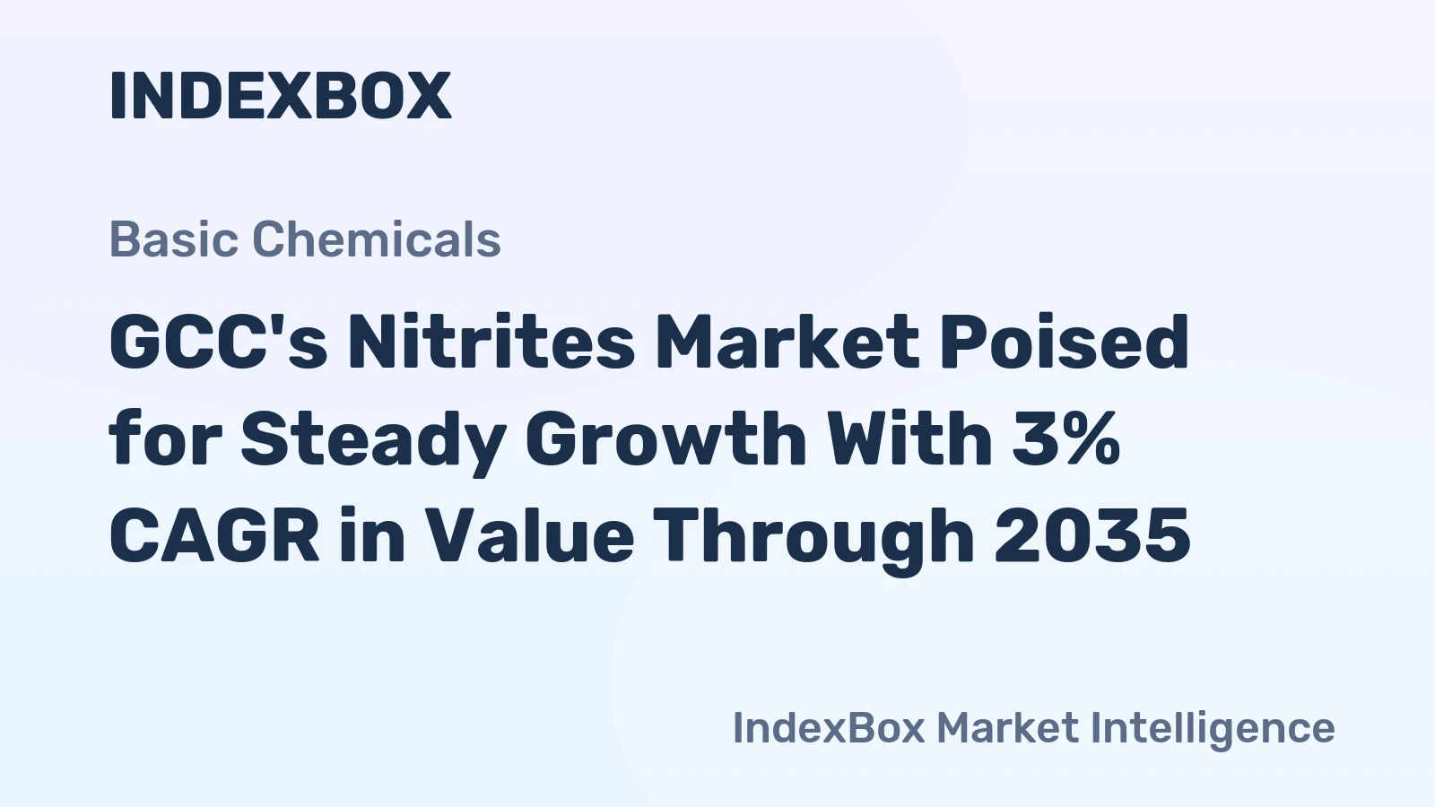 GCC's Nitrites Market Poised for Steady Growth With 3% CAGR in Value Through 2035