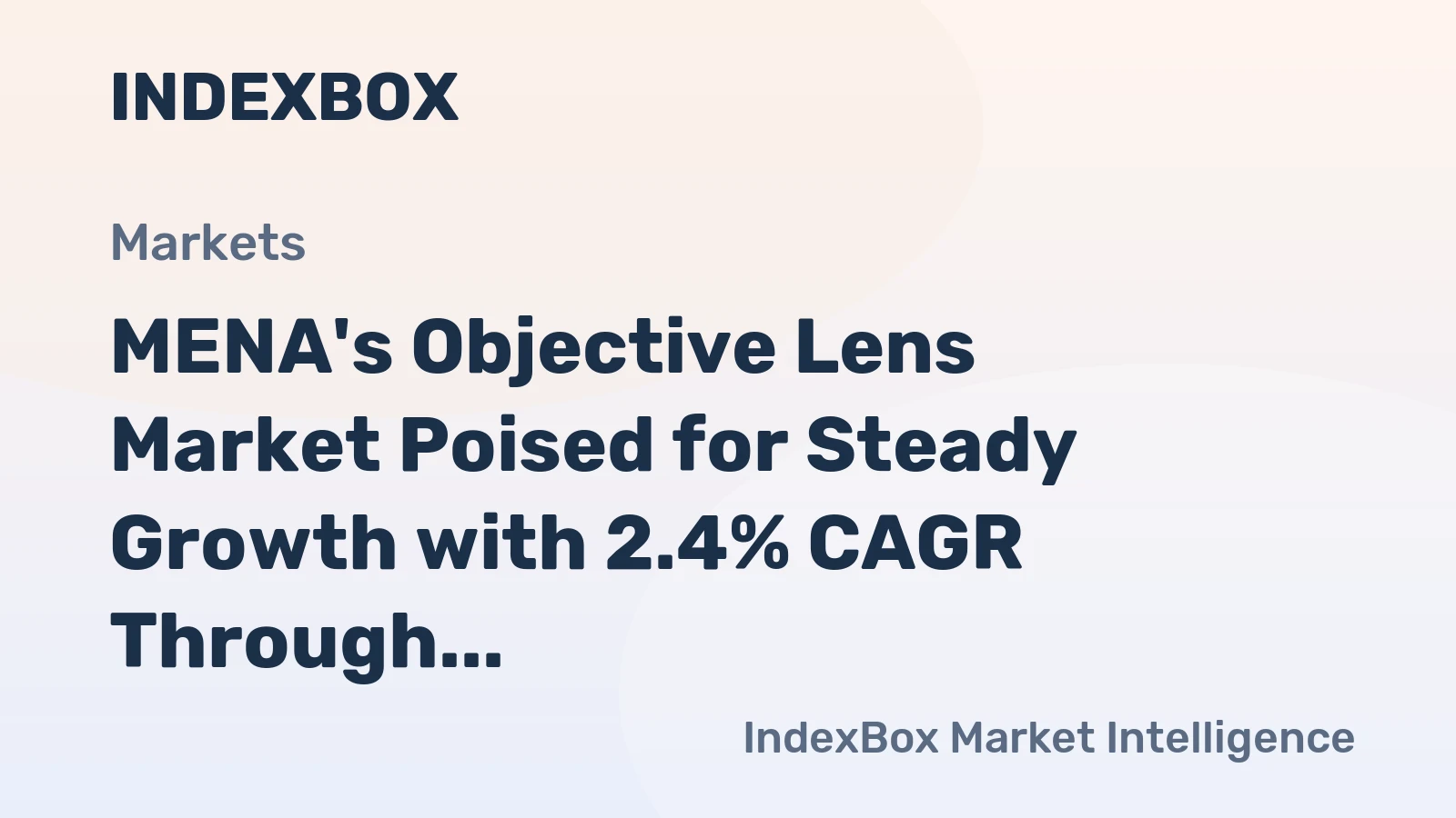 MENA's Objective Lens Market Poised for Steady Growth with 2.4% CAGR Through 2035