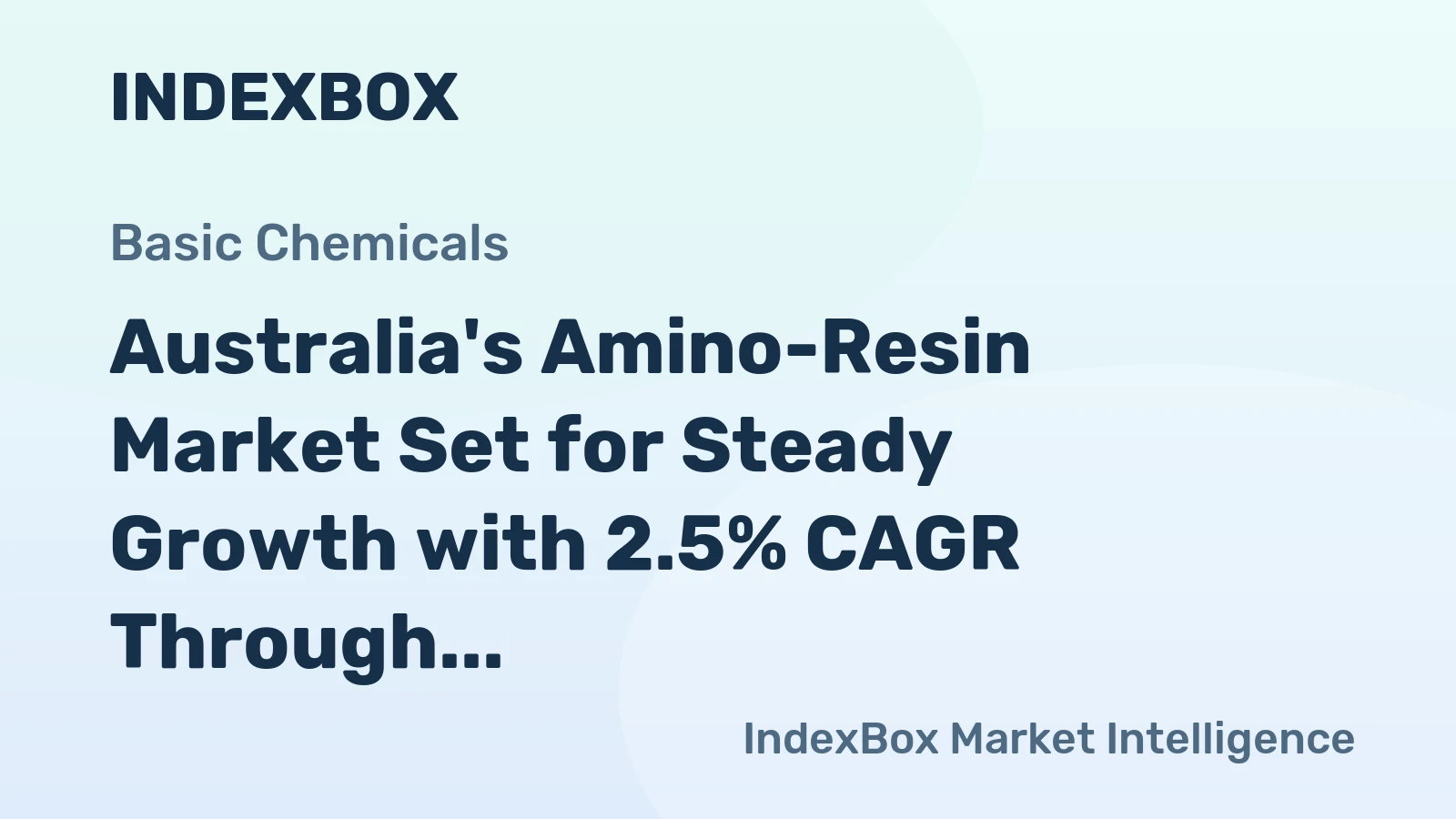 Australia's Amino-Resin Market Set for Steady Growth with 2.5% CAGR Through 2035