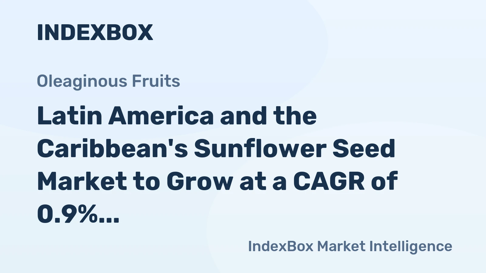 Latin America and the Caribbean's Sunflower Seed Market to Grow at a CAGR of 0.9% through 2035