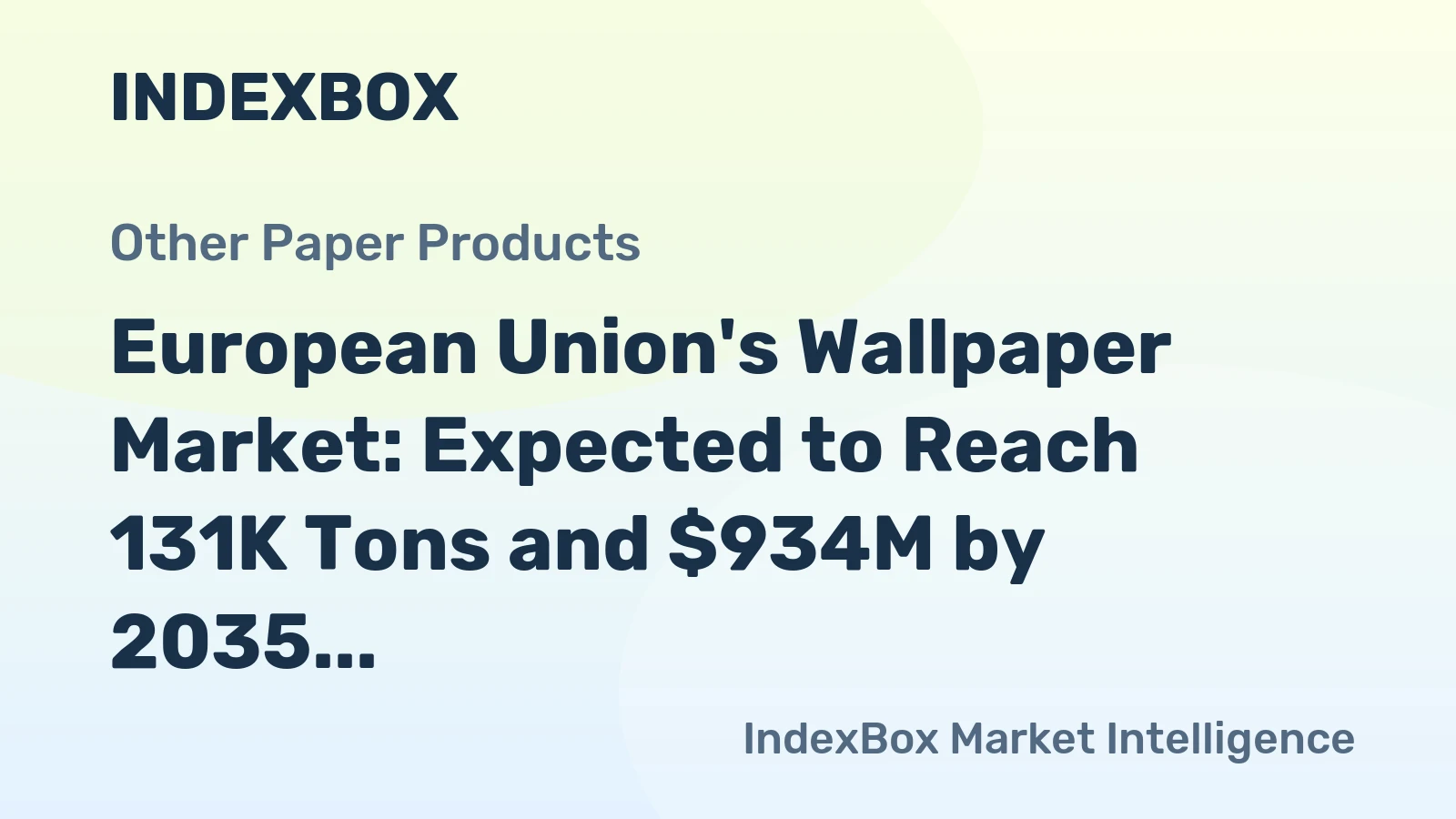European Union's Wallpaper Market: Expected to Reach 131K Tons and $934M by 2035