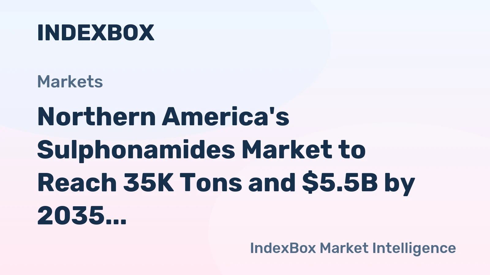 Northern America's Sulphonamides Market to Reach 35K Tons and $5.5B by 2035