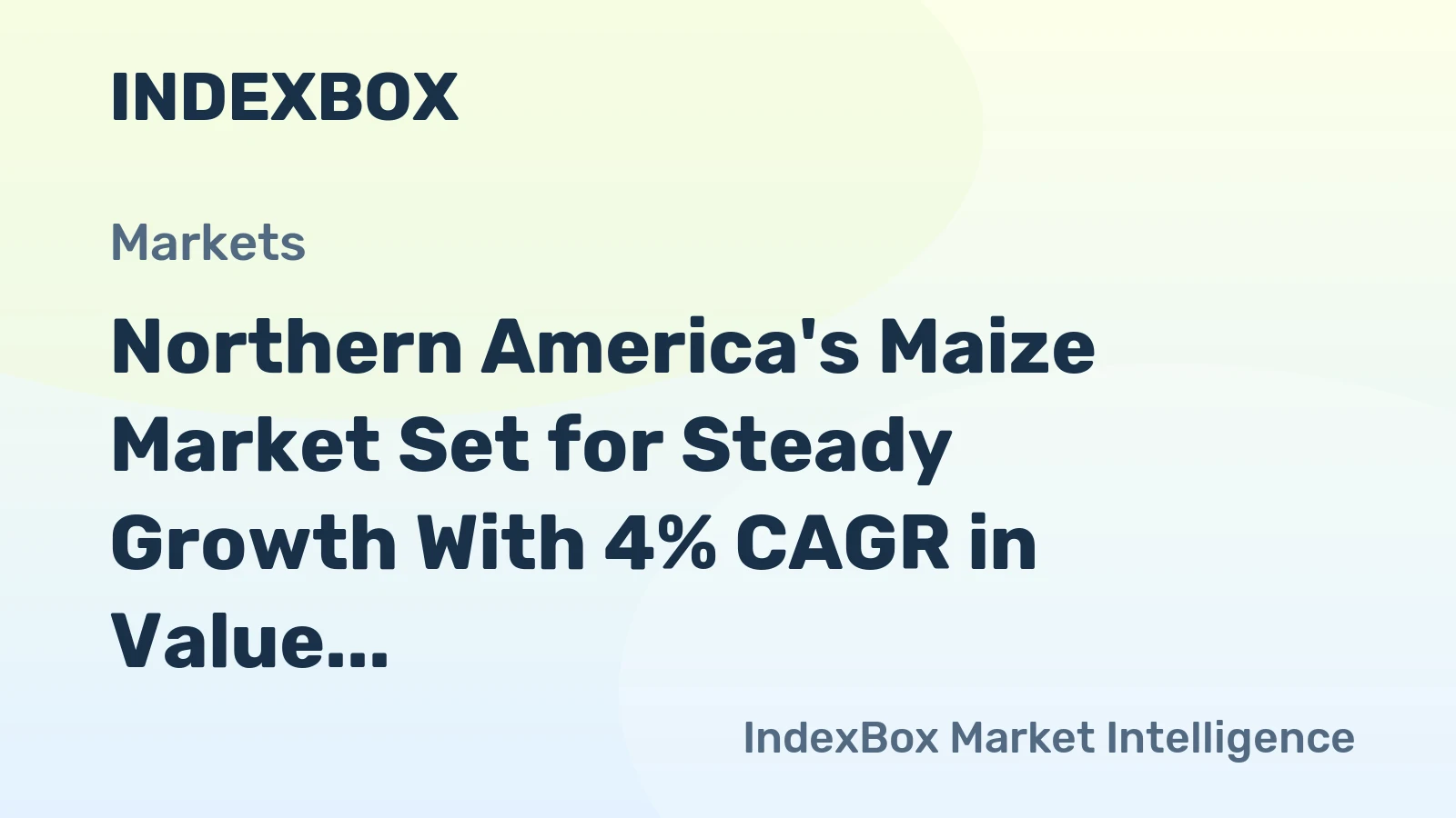 Northern America's Maize Market Set for Steady Growth With 4% CAGR in Value Through 2035