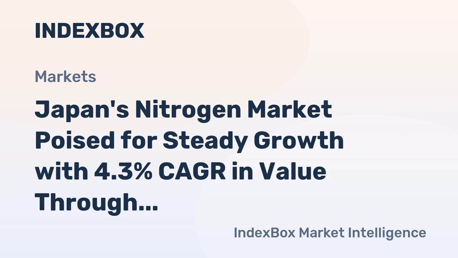 Japan's Nitrogen Market Poised for Steady Growth with 4.3% CAGR in Value Through 2035