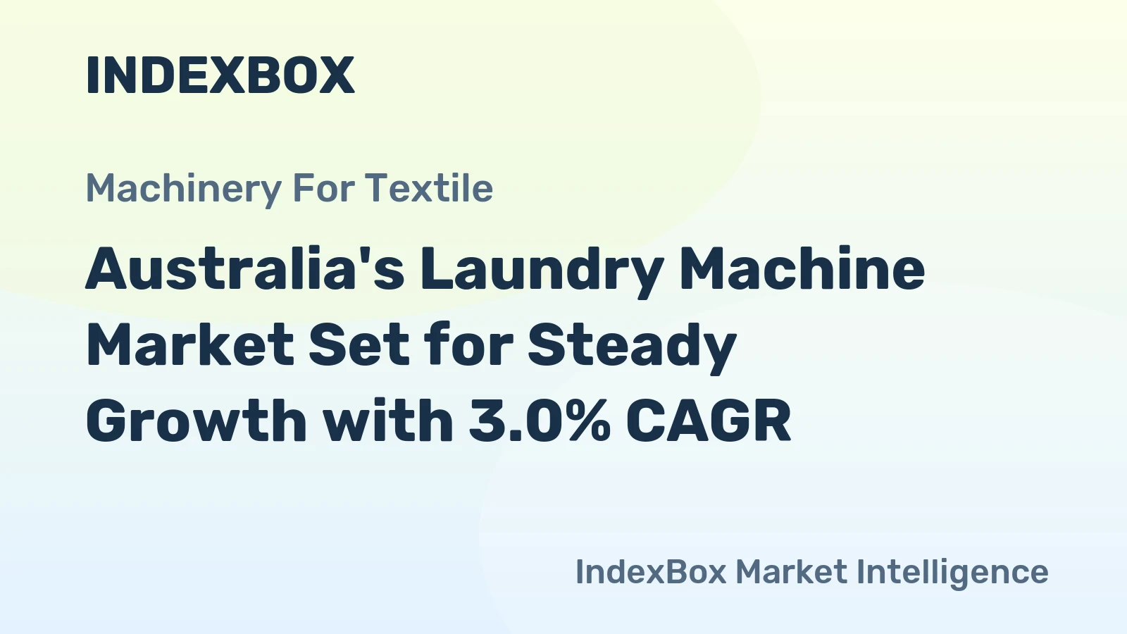 Australia's Laundry Machine Market Set for Steady Growth with 3.0% CAGR