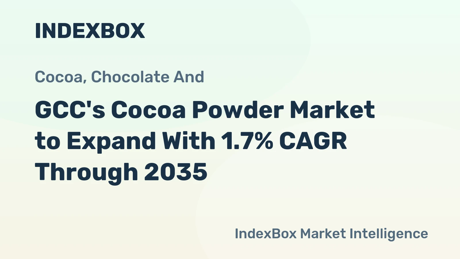 GCC's Cocoa Powder Market to Expand With 1.7% CAGR Through 2035