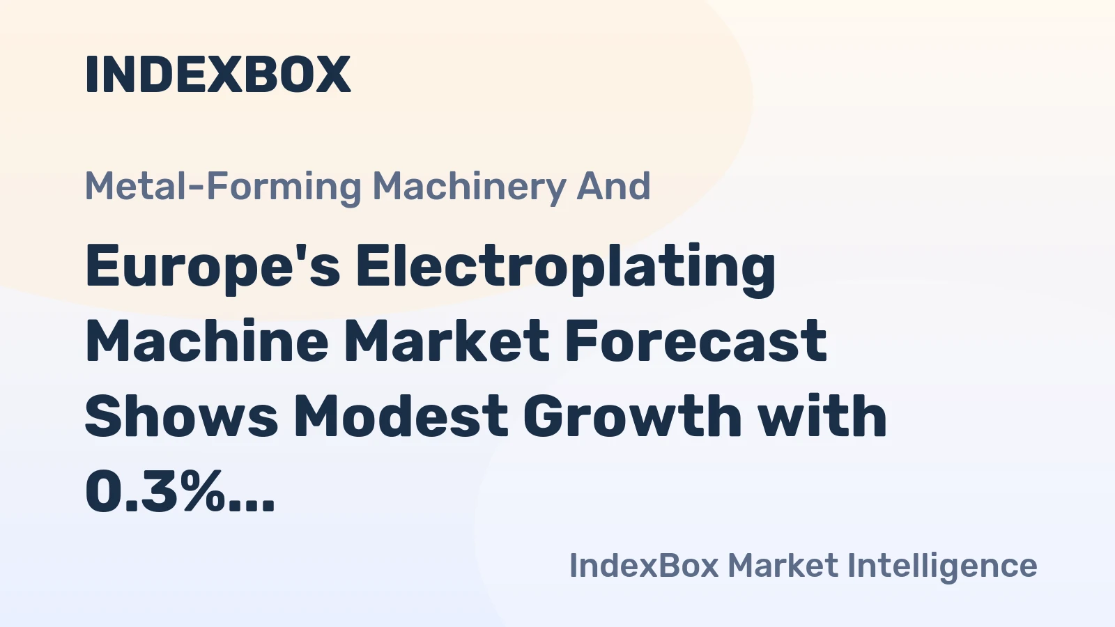 Europe's Electroplating Machine Market Forecast Shows Modest Growth with 0.3% CAGR Through 2035