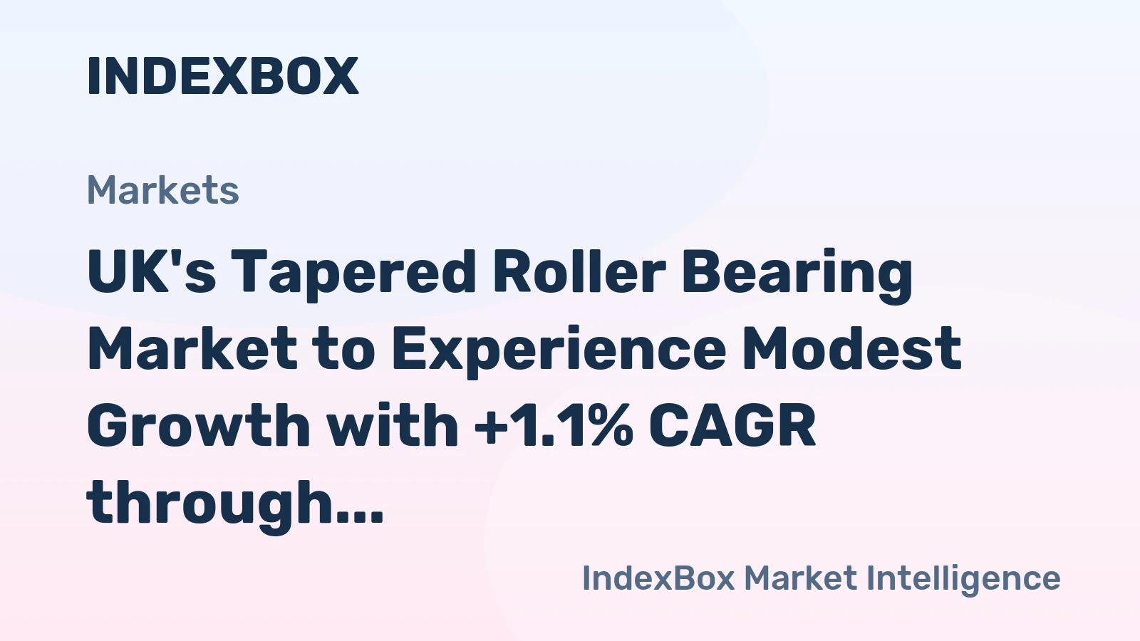 UK's Tapered Roller Bearing Market to Experience Modest Growth with +1.1% CAGR through 2035