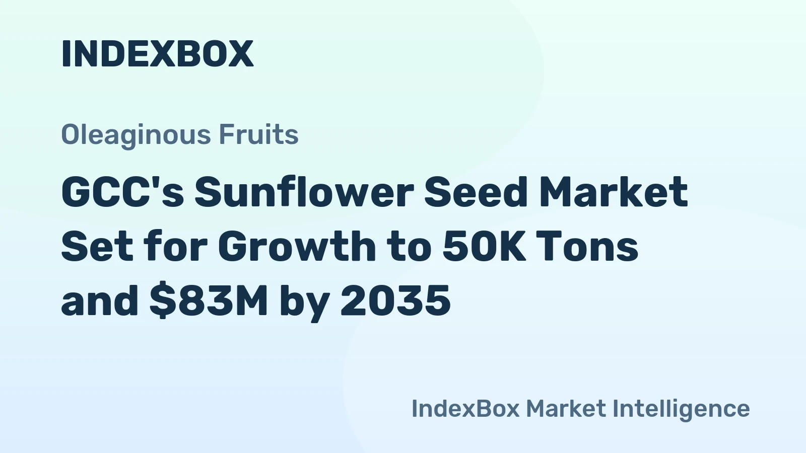 GCC's Sunflower Seed Market Set for Growth to 50K Tons and $83M by 2035