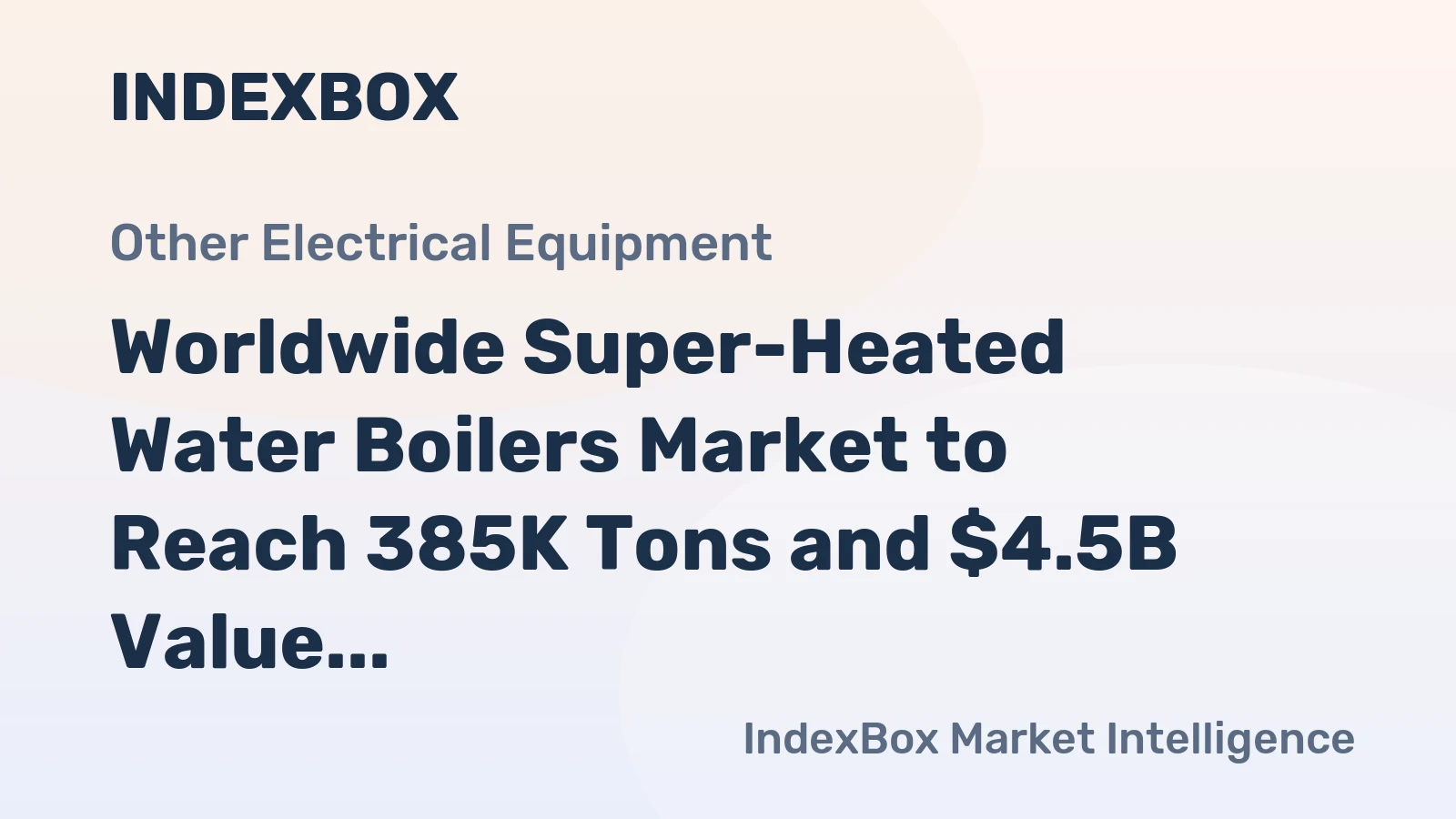 Worldwide Super-Heated Water Boilers Market to Reach 385K Tons and $4.5B Value by 2035