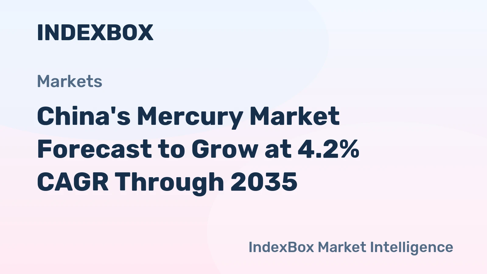 China's Mercury Market Forecast to Grow at 4.2% CAGR Through 2035