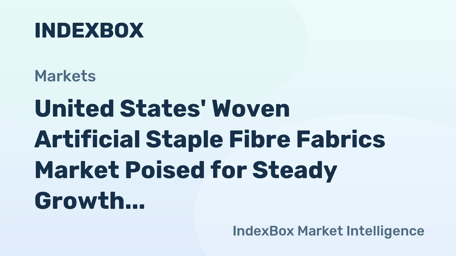 United States' Woven Artificial Staple Fibre Fabrics Market Poised for Steady Growth With 2.6% Value CAGR