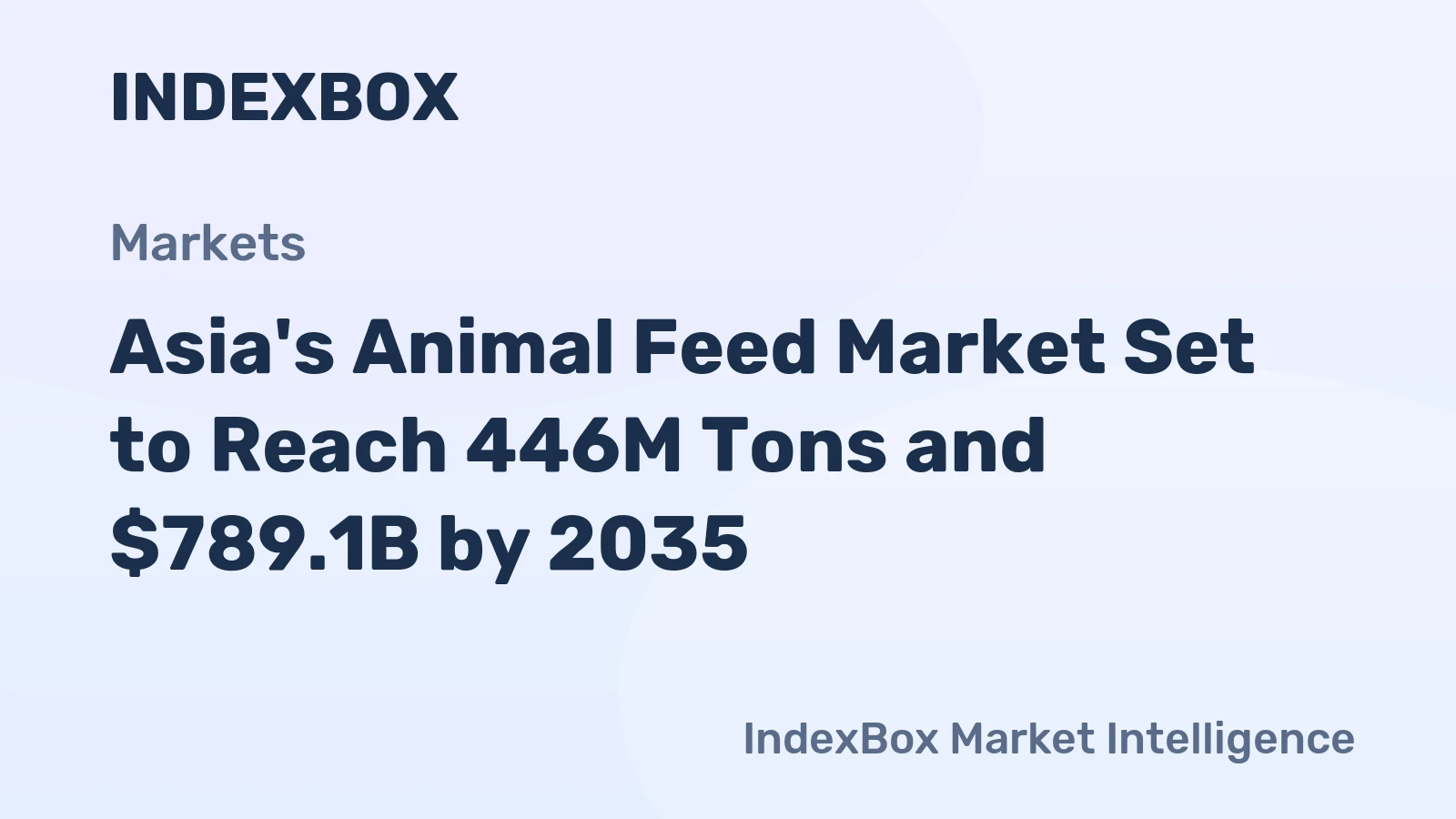 Asia's Animal Feed Market Set to Reach 446M Tons and $789.1B by 2035