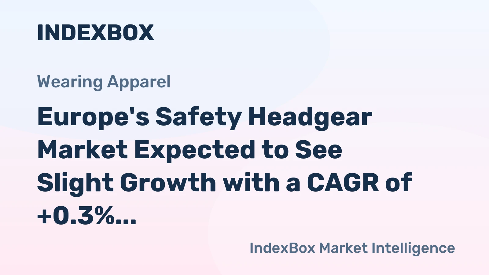 Europe's Safety Headgear Market Expected to See Slight Growth with a CAGR of +0.3% from 2024 to 2035