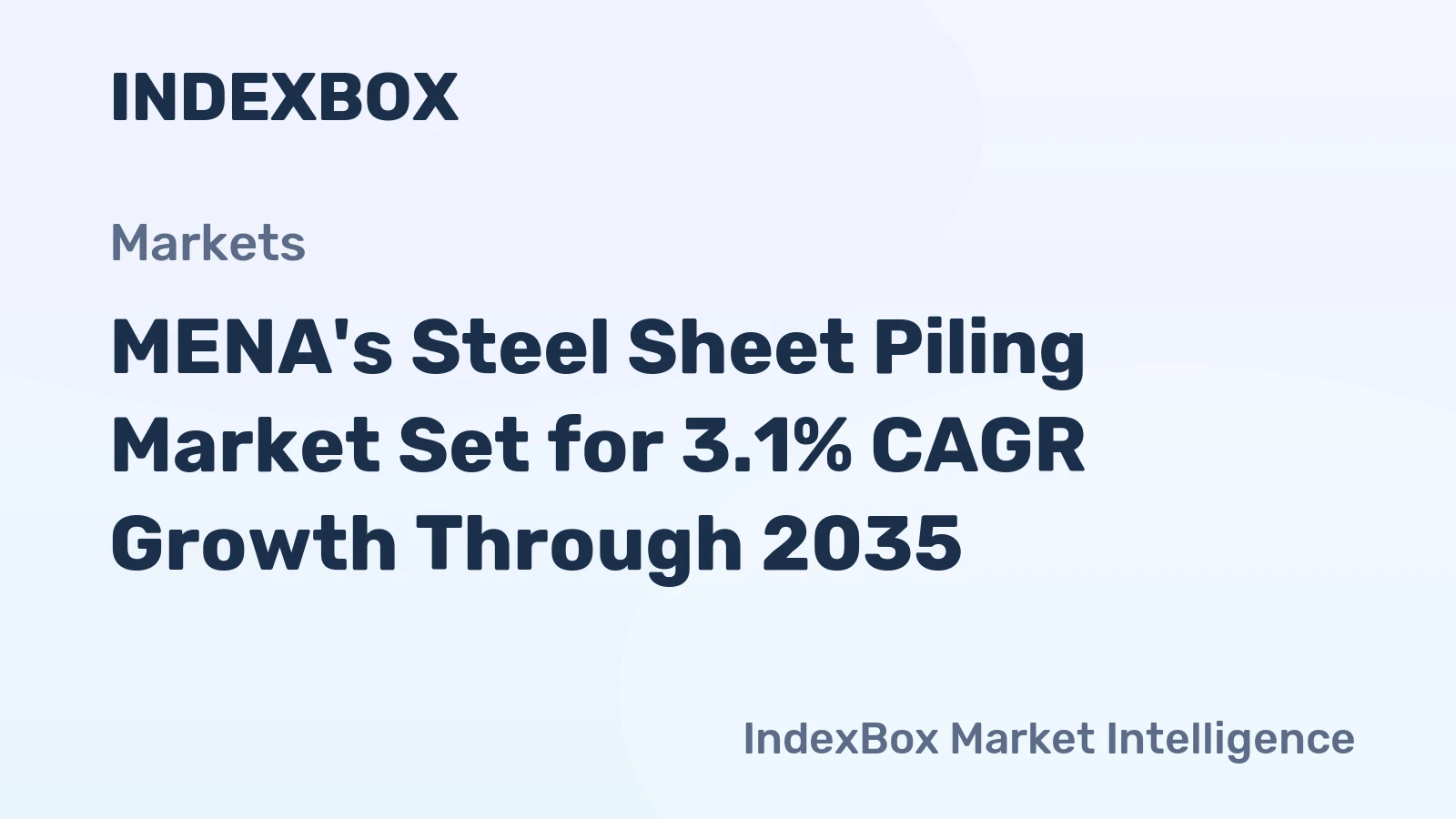 MENA's Steel Sheet Piling Market Set for 3.1% CAGR Growth Through 2035