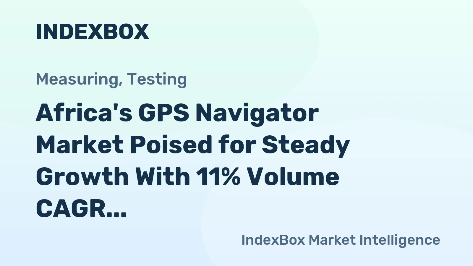 Africa's GPS Navigator Market Poised for Steady Growth With 11% Volume CAGR Through 2035