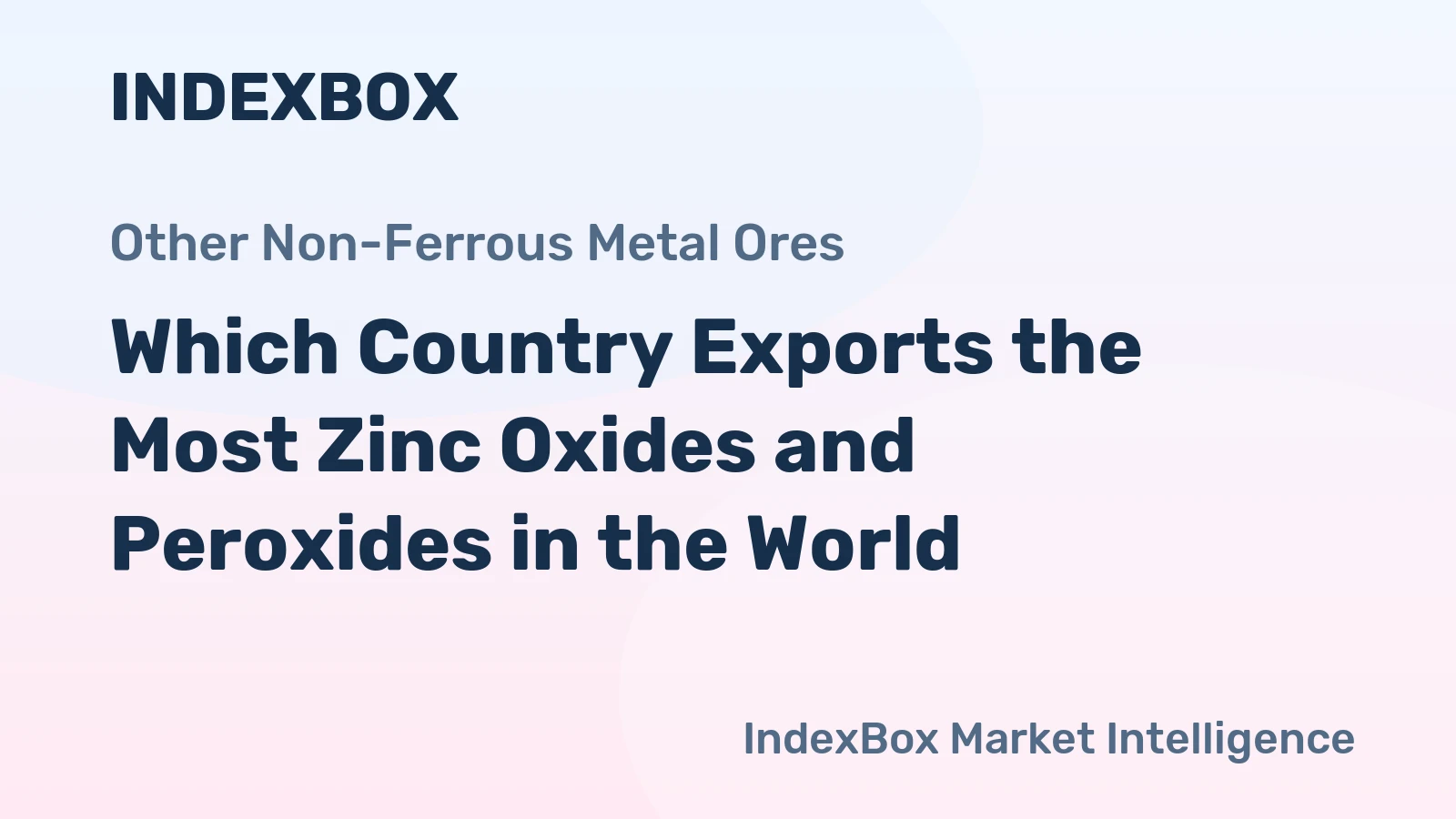 Which Country Exports the Most Zinc Oxides and Peroxides in the World?