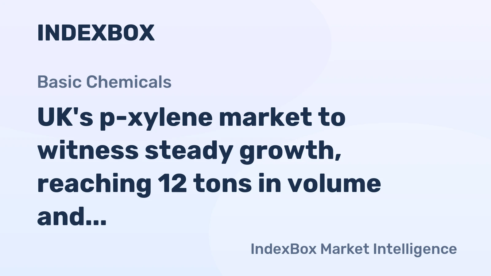 UK's p-xylene market to witness steady growth, reaching 12 tons in volume and $30K in value by 2035