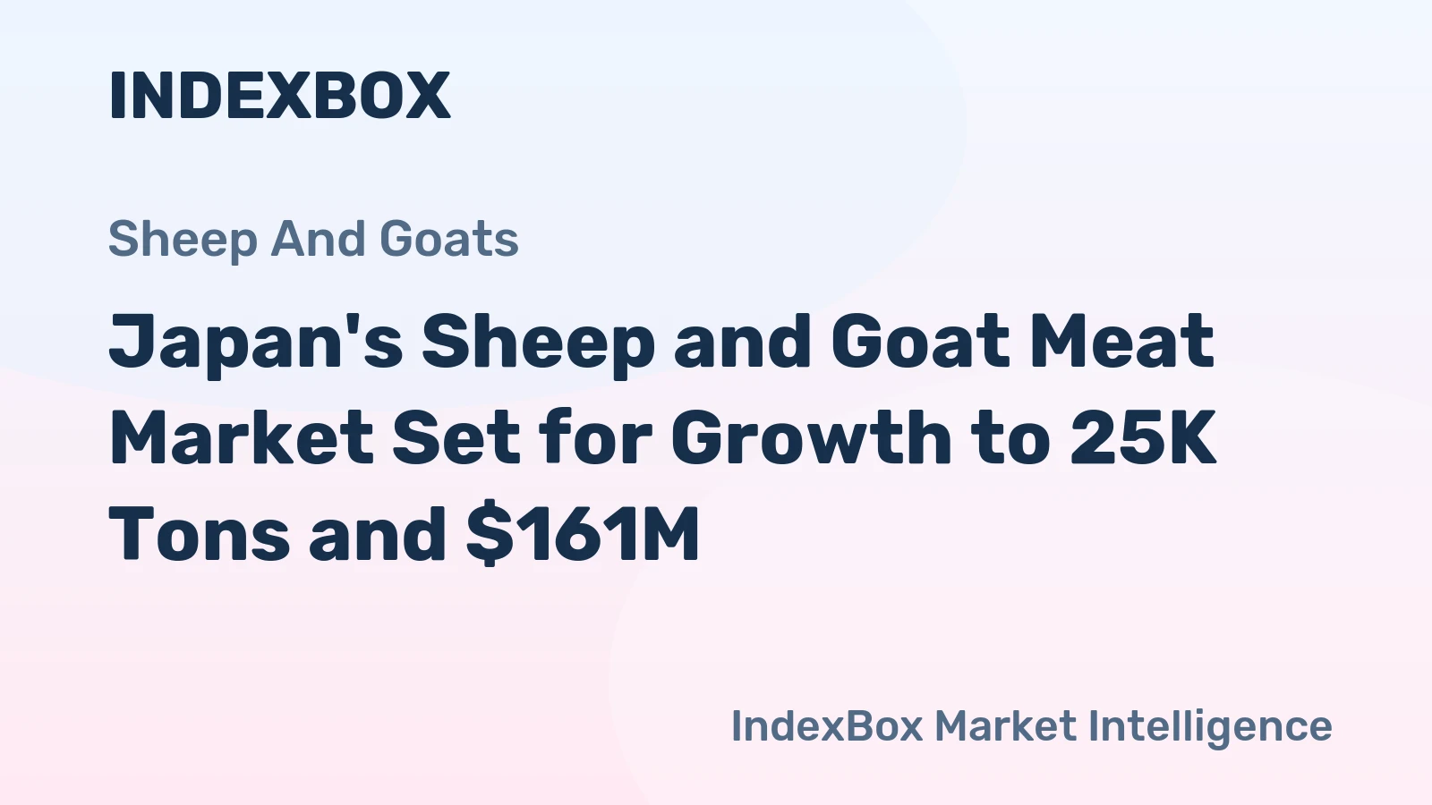 Japan's Sheep and Goat Meat Market Set for Growth to 25K Tons and $161M