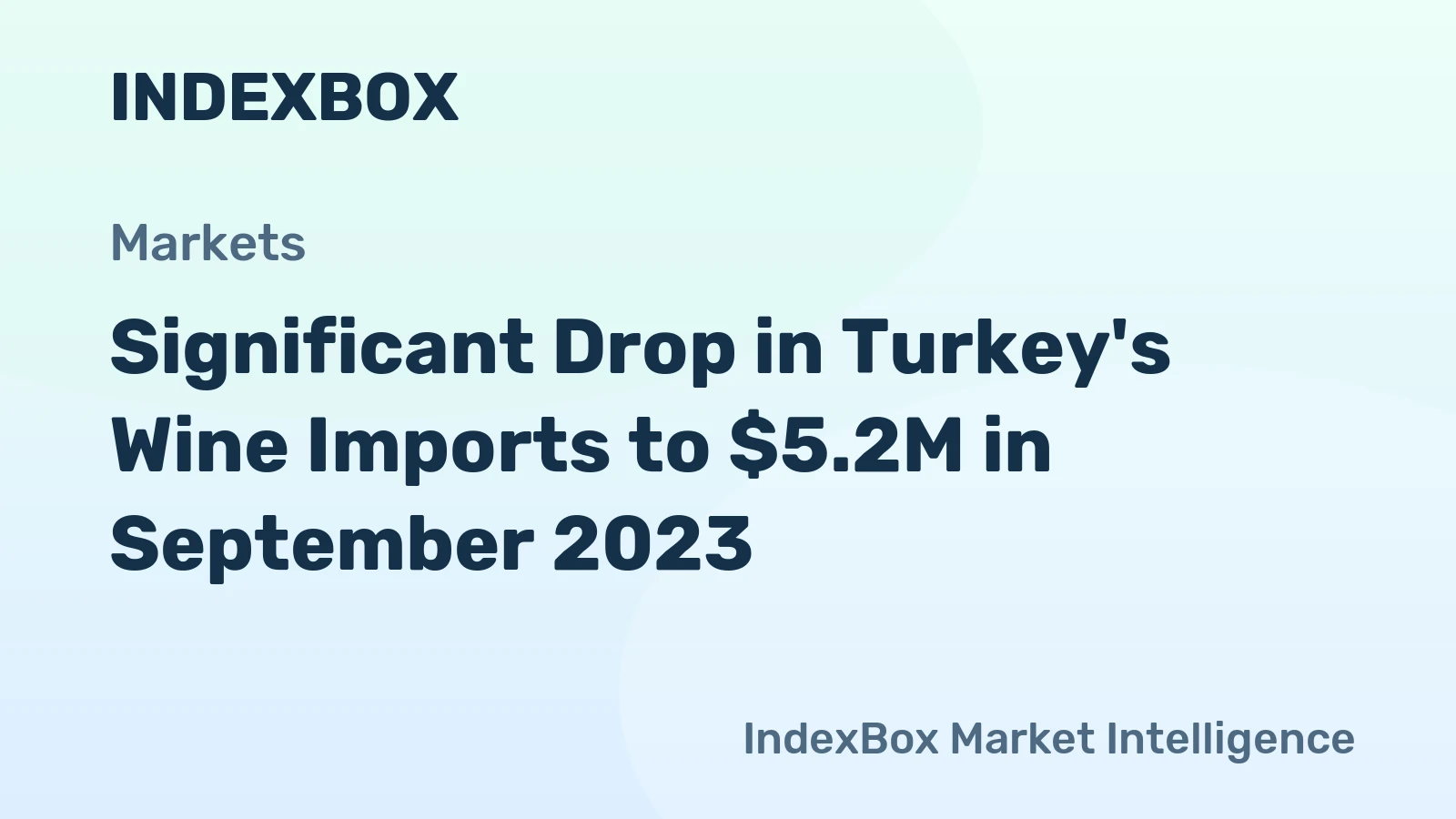 Significant Drop in Turkey's Wine Imports to $5.2M in September 2023