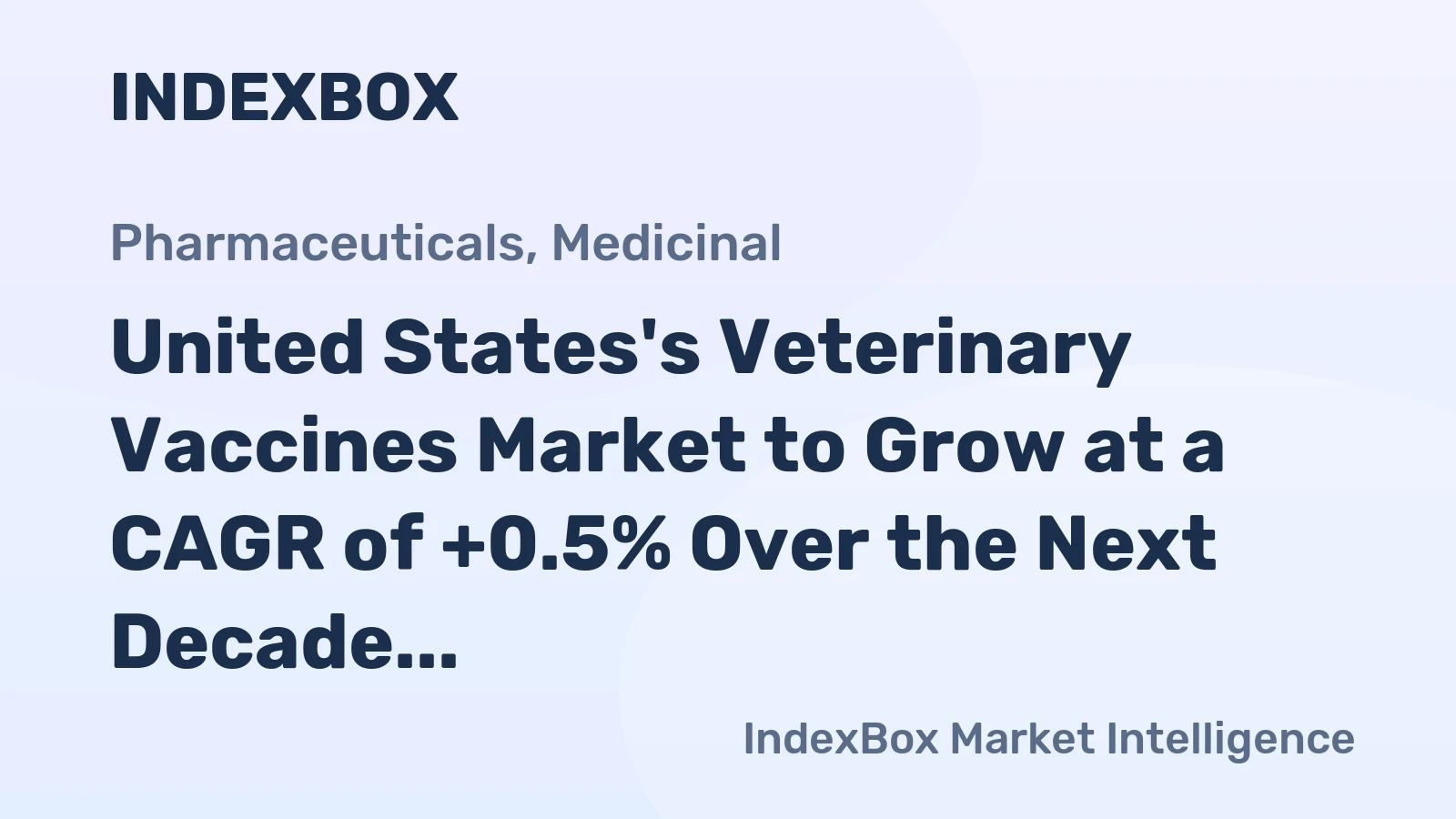 United States's Veterinary Vaccines Market to Grow at a CAGR of +0.5% Over the Next Decade