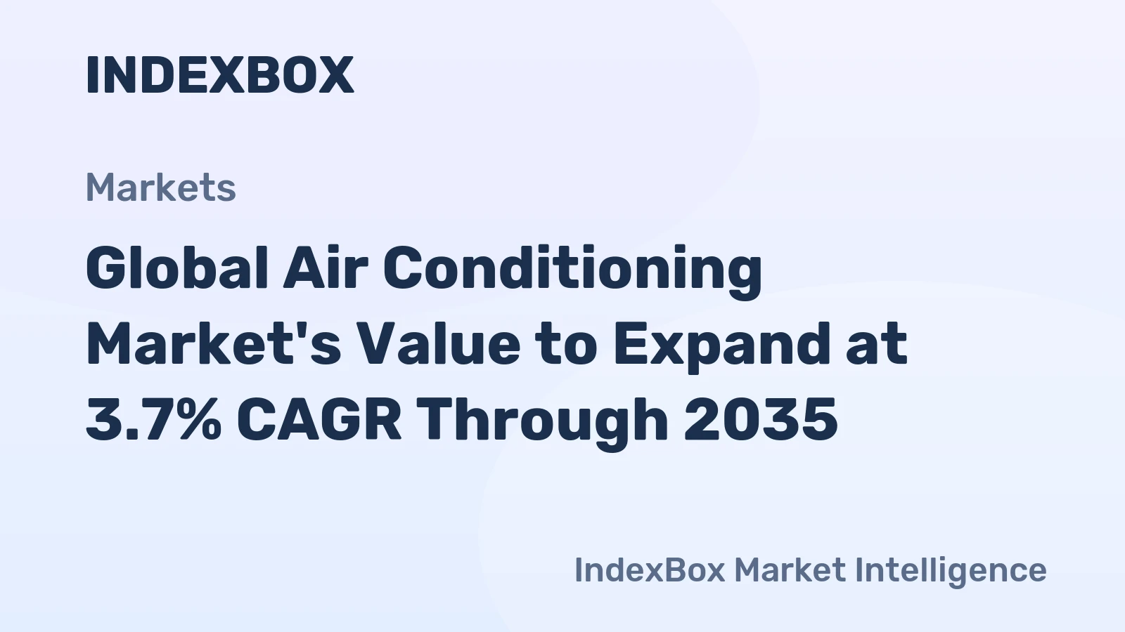 Global Air Conditioning Market's Value to Expand at 3.7% CAGR Through 2035