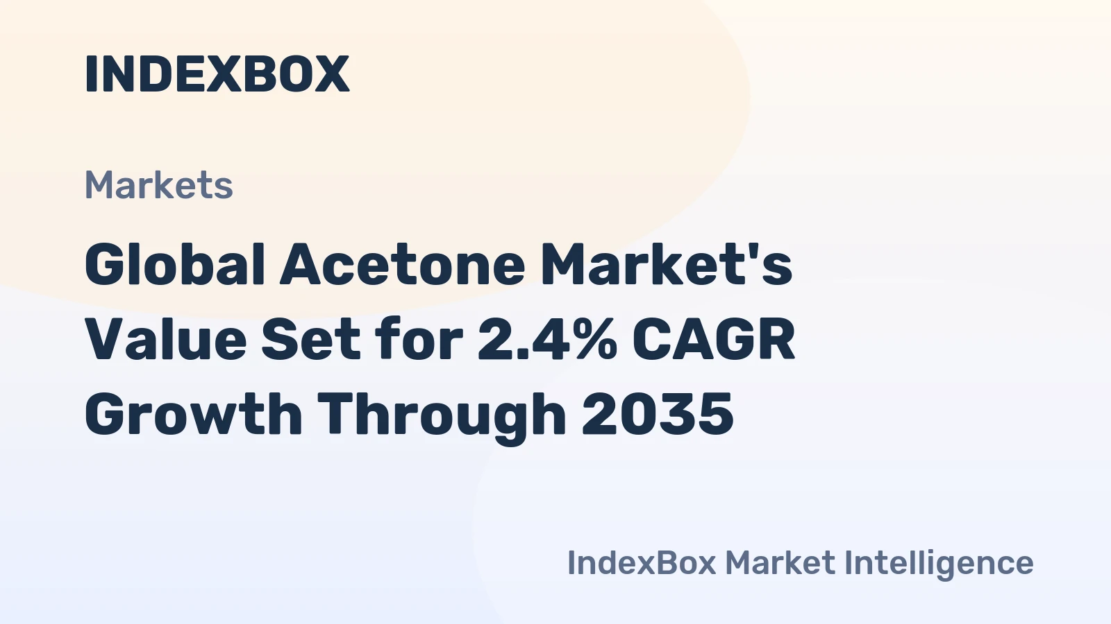 Global Acetone Market's Value Set for 2.4% CAGR Growth Through 2035