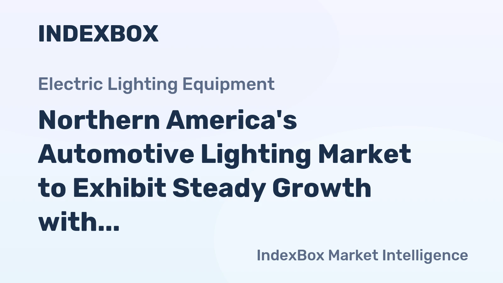 Northern America's Automotive Lighting Market to Exhibit Steady Growth with a CAGR of +1.2% from 2024 to 2035