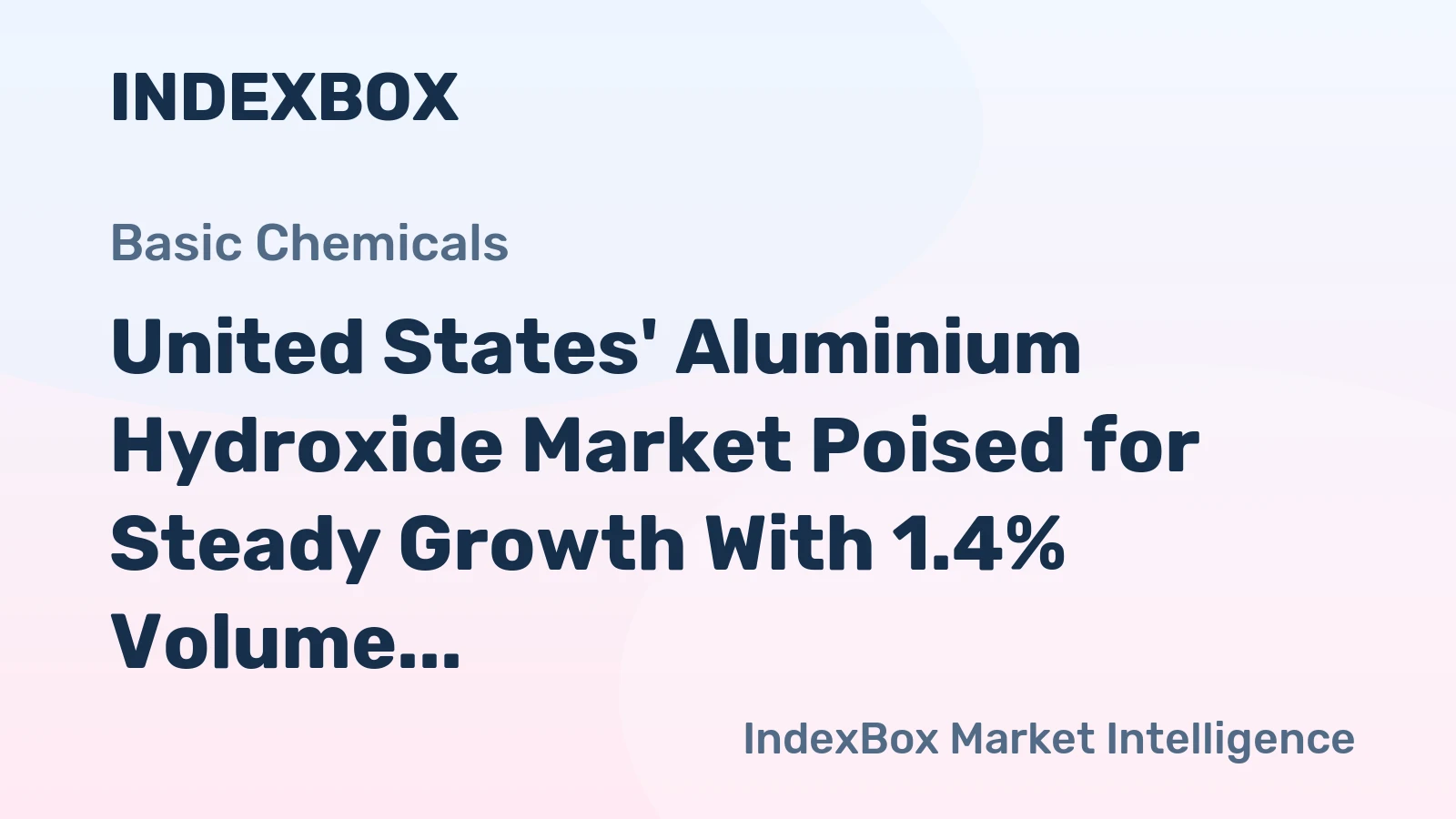 United States' Aluminium Hydroxide Market Poised for Steady Growth With 1.4% Volume CAGR Through 2035