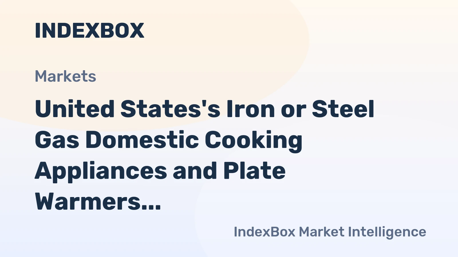 United States's Iron or Steel Gas Domestic Cooking Appliances and Plate Warmers Market to Grow at 0.7% CAGR Through 2035