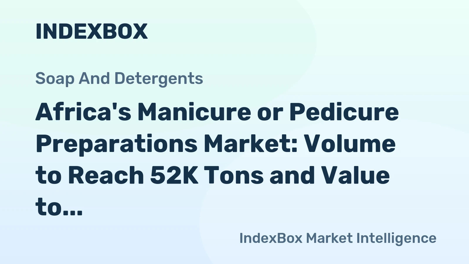 Africa's Manicure or Pedicure Preparations Market: Volume to Reach 52K Tons and Value to Hit $479M by 2035