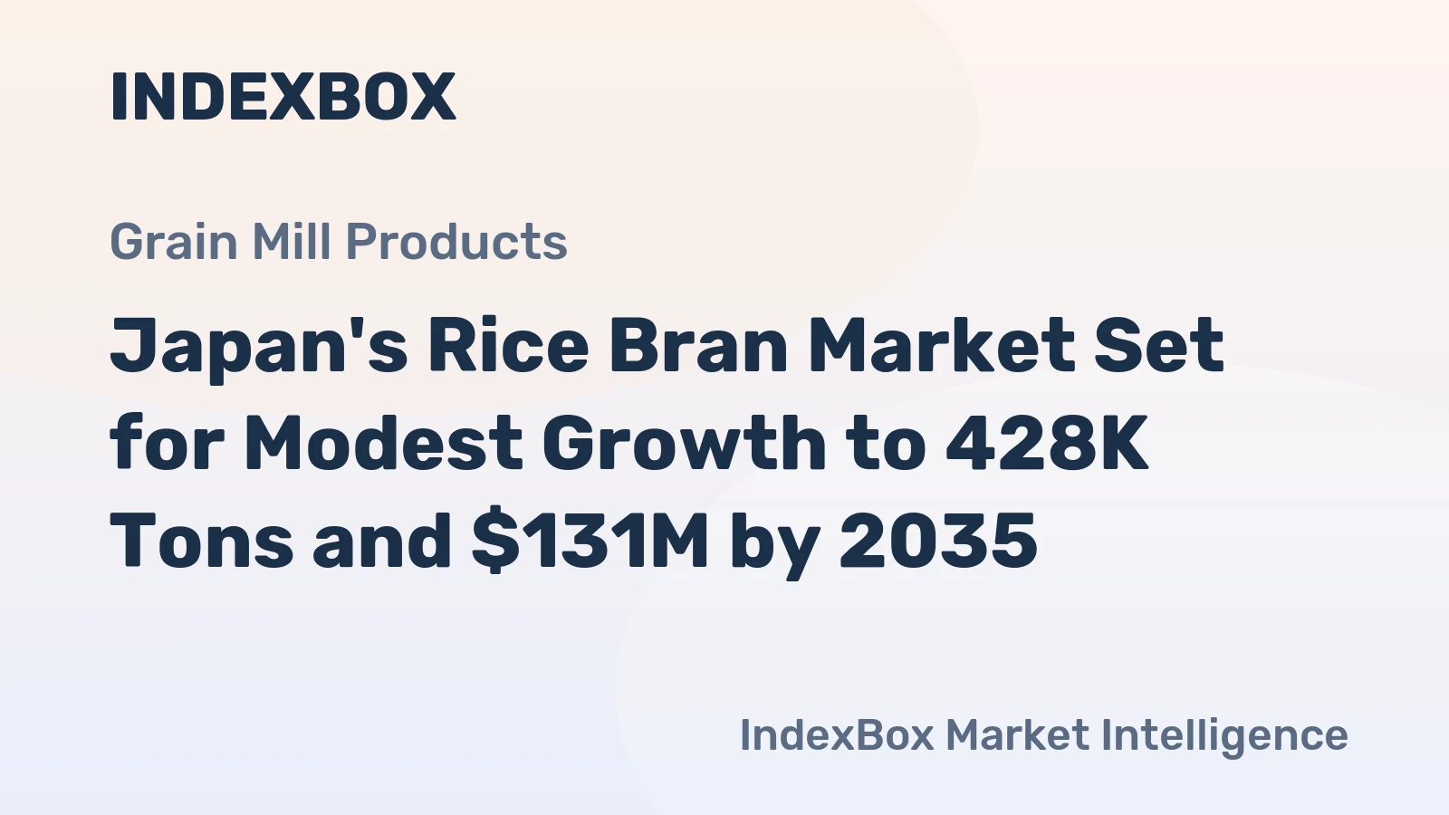 Japan's Rice Bran Market Set for Modest Growth to 428K Tons and $131M by 2035
