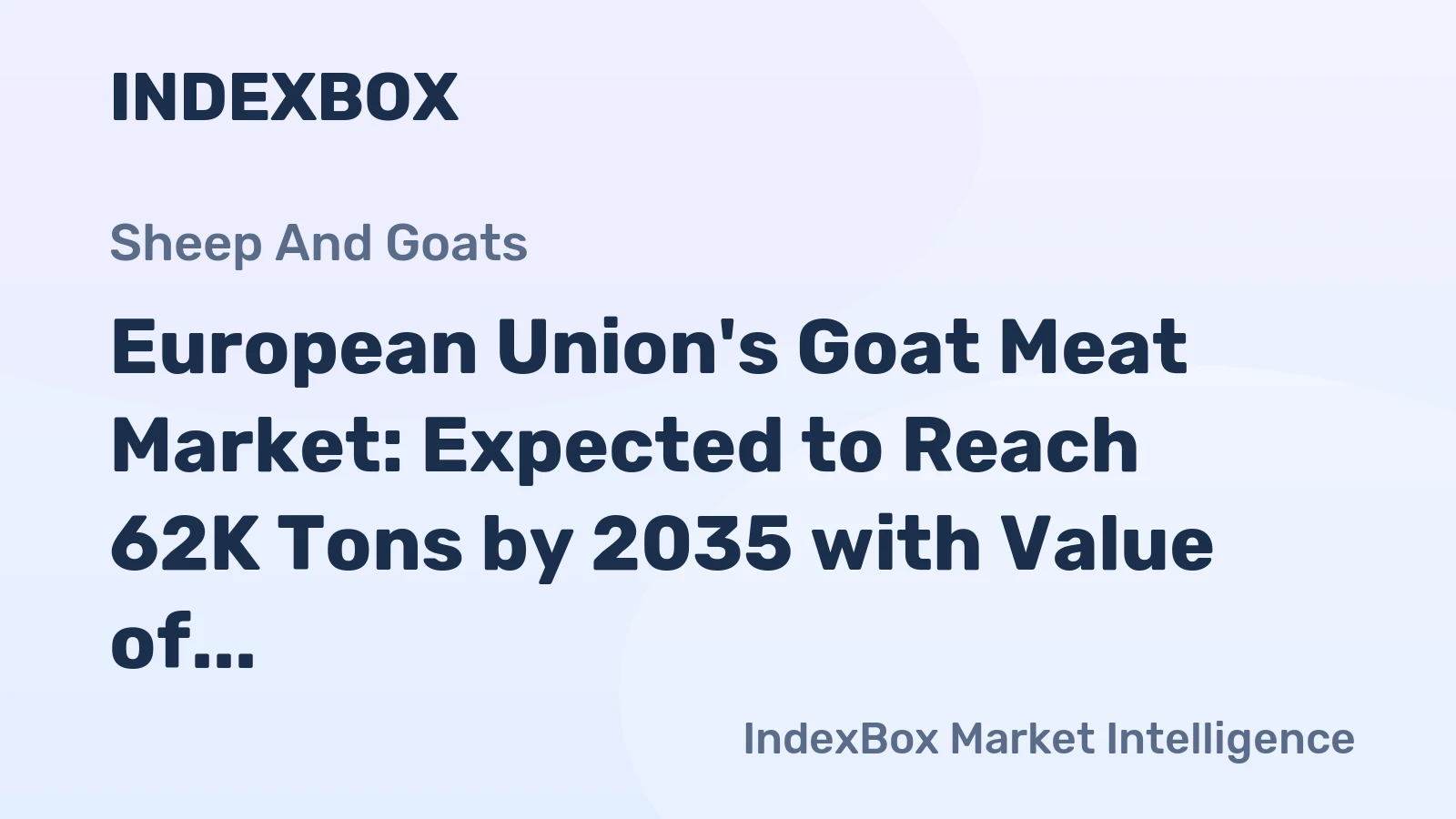 European Union's Goat Meat Market: Expected to Reach 62K Tons by 2035 with Value of $506M