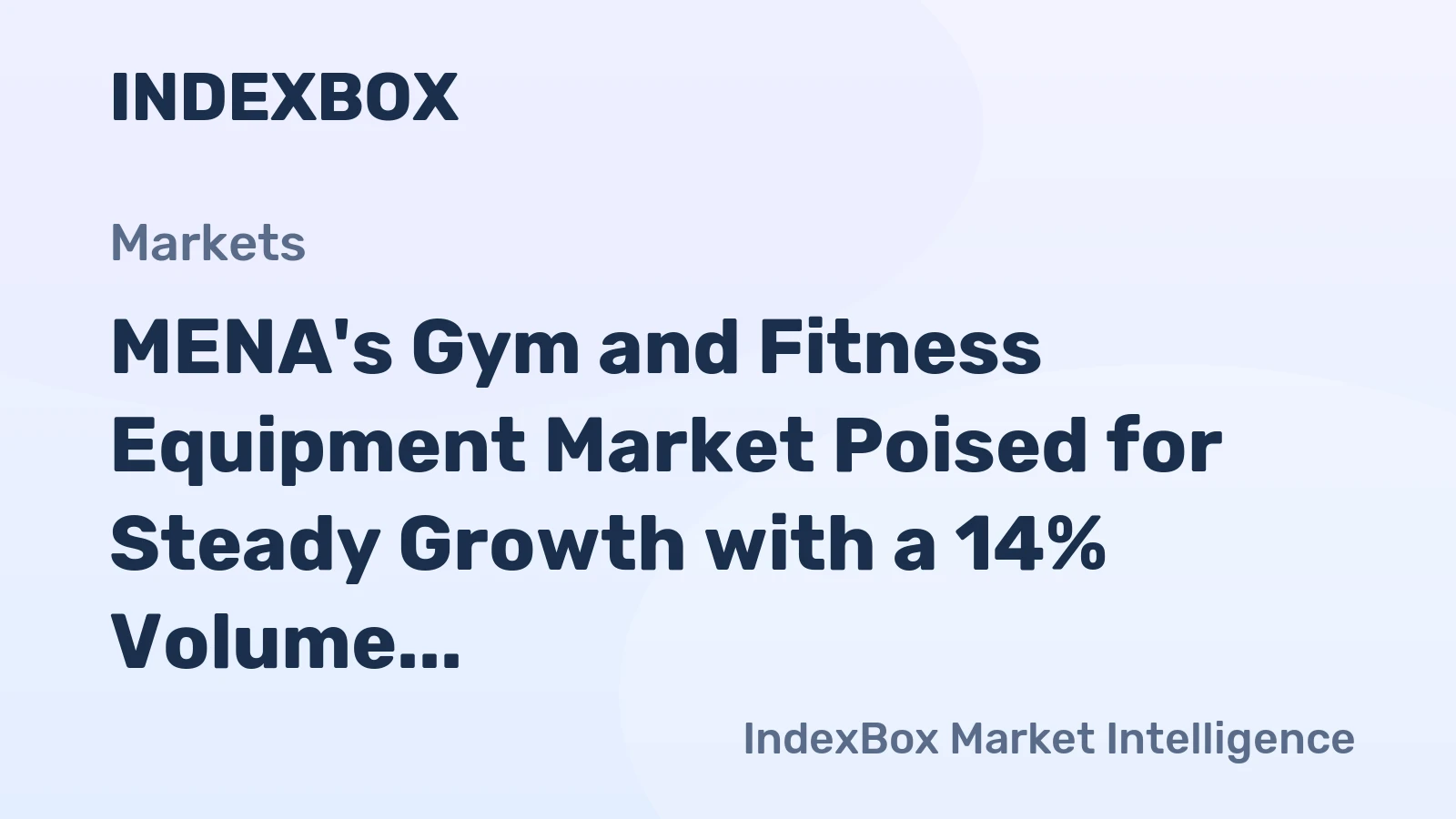 MENA's Gym and Fitness Equipment Market Poised for Steady Growth with a 14% Volume CAGR Through 2035