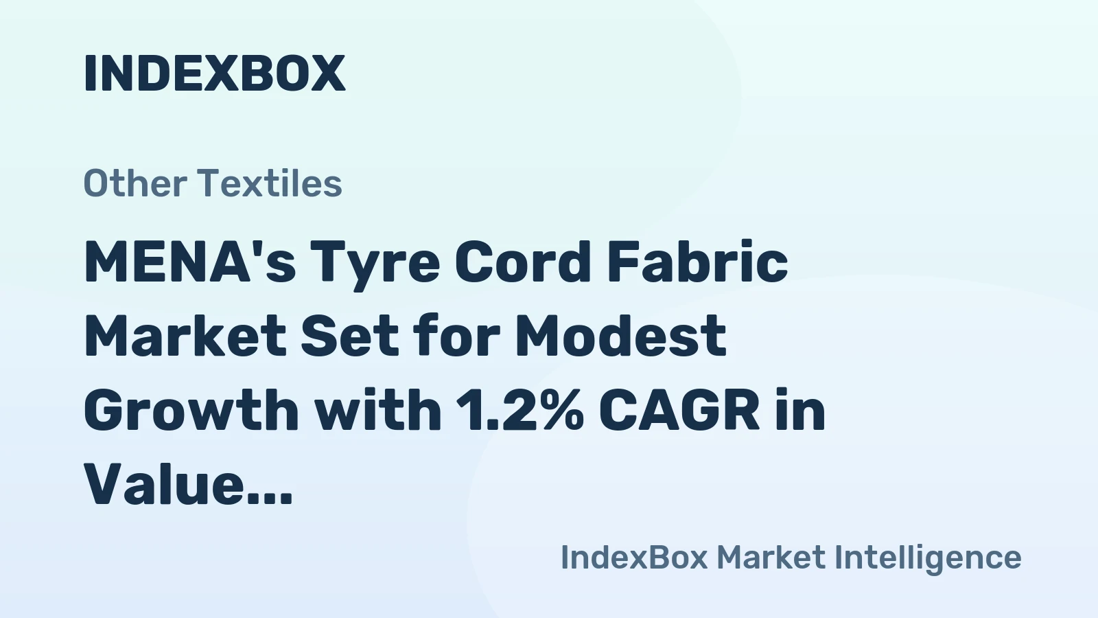 MENA's Tyre Cord Fabric Market Set for Modest Growth with 1.2% CAGR in Value Through 2035