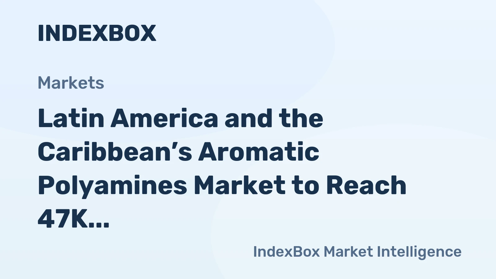 Latin America and the Caribbean’s Aromatic Polyamines Market to Reach 47K Tons and $323M by 2035