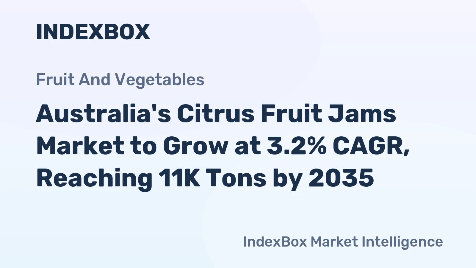 Australia's Citrus Fruit Jams Market to Grow at 3.2% CAGR, Reaching 11K Tons by 2035