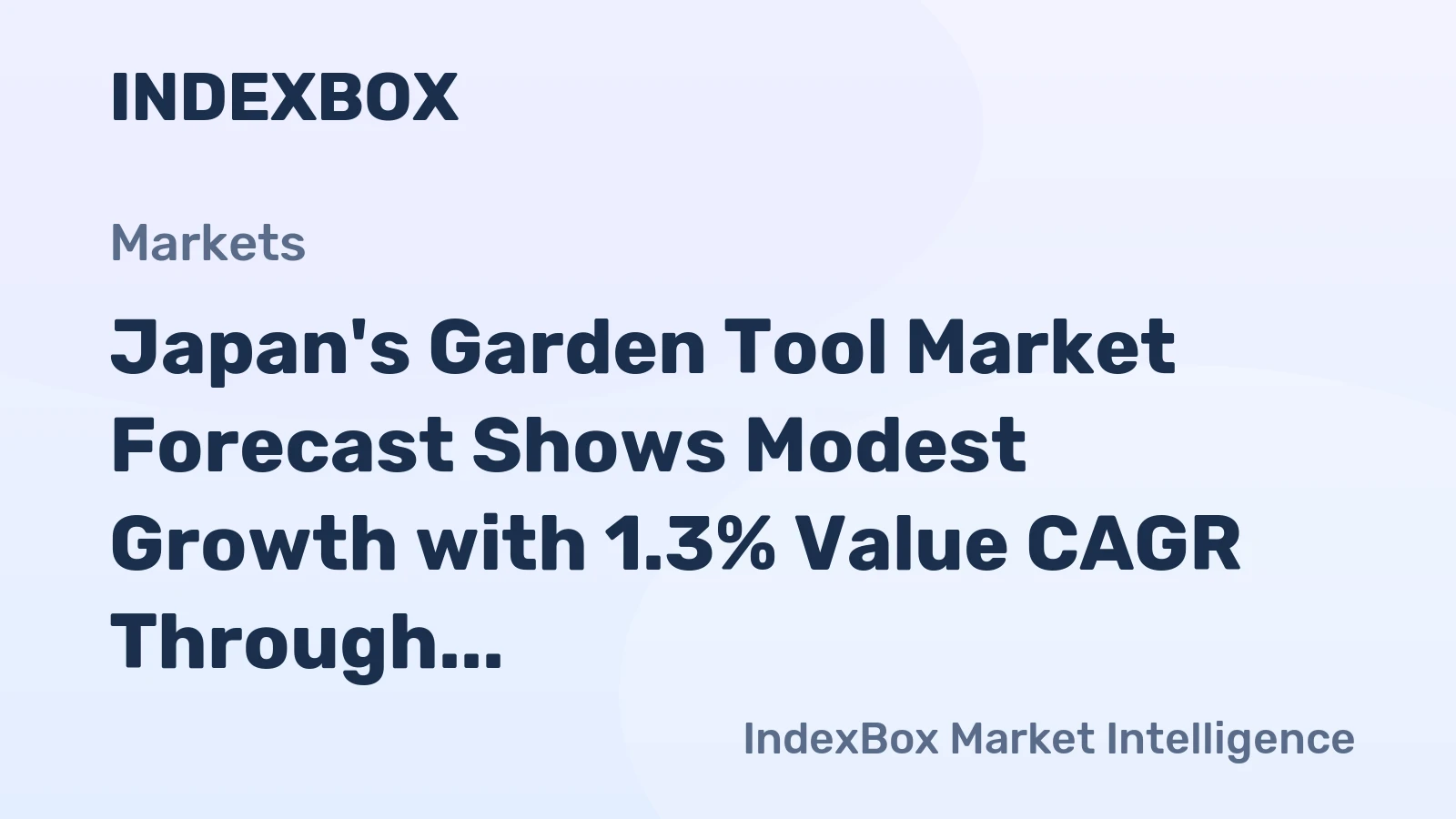 Japan's Garden Tool Market Forecast Shows Modest Growth with 1.3% Value CAGR Through 2035
