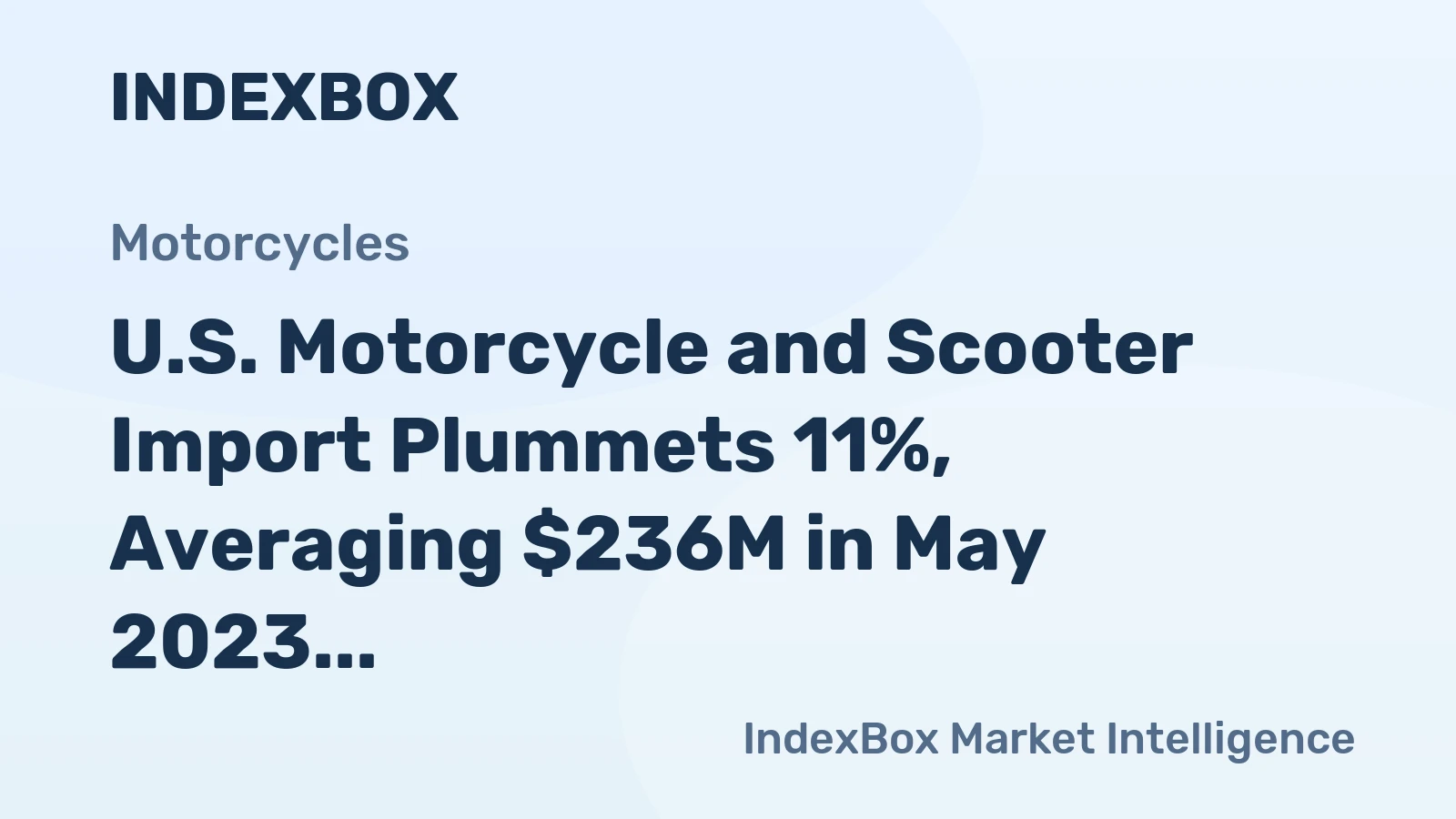 U.S. Motorcycle and Scooter Import Plummets 11%, Averaging $236M in May 2023